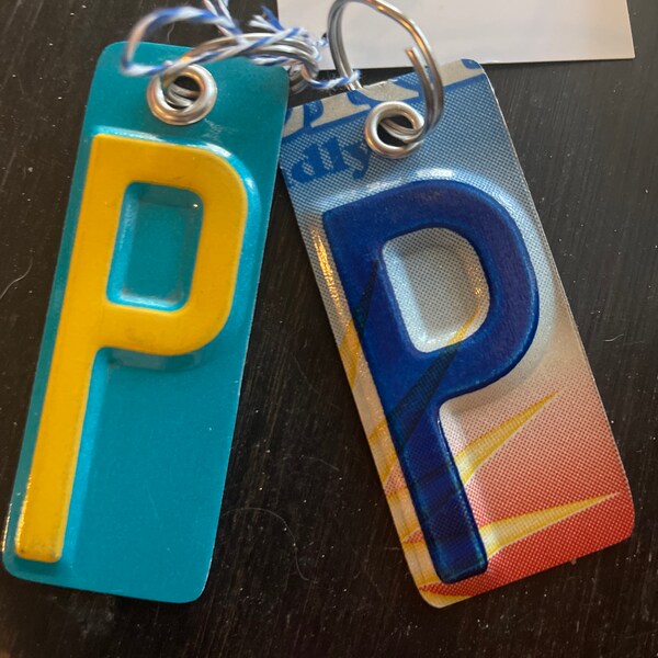 Keychain-keychains-license Plate Key Chain-letters-initials-gift-custom ...