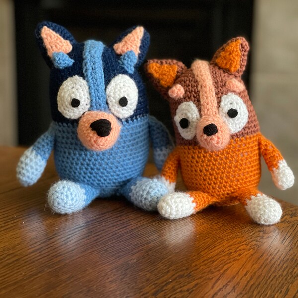 Blue Heeler Crochet Pattern - Bluey Crochet Pattern - Etsy