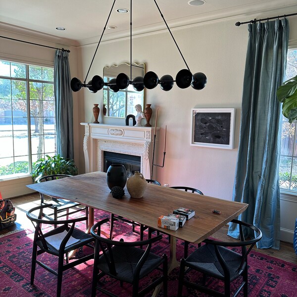 Statement Ceiling Pendant BOLIVAR , Large Modern Brass Ceiling Light ...