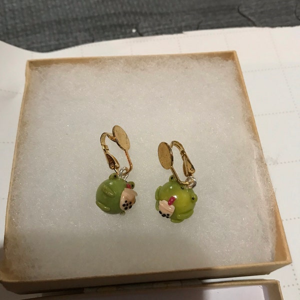 Cute Matcha Tayaki Bear Charm / Handmade Polymer Clay Charms ...