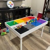 Tall Large Building Bricks Table, Kids Building Blocks Table , Kids ...