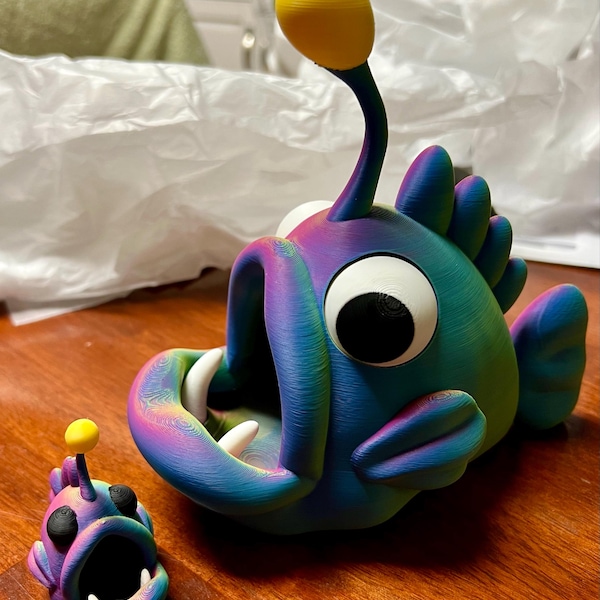 Cute Anglerfish, 3 Pack of Mini, Gift for Bestie, Ocean Themed Gift ...