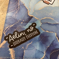 Aelin, No Waterproof Sticker Bookish Sticker TOG Sticker Booktok Merch ...