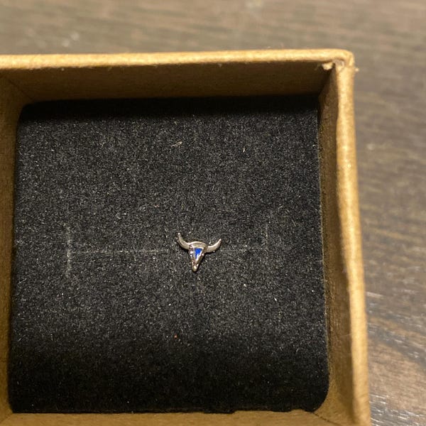 Turquoise Lighting Bolt Hoop Nose Ring | Western Nose Ring | Nose Hoop ...