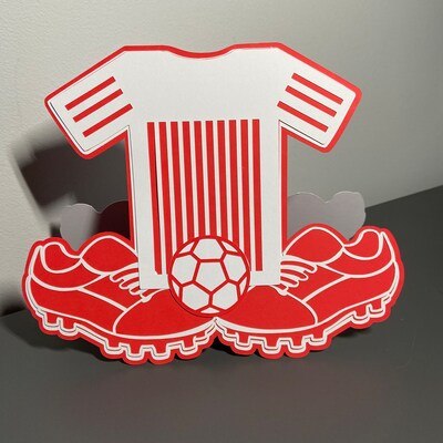 Football Shirt and Boots Card Cutting - Etsy