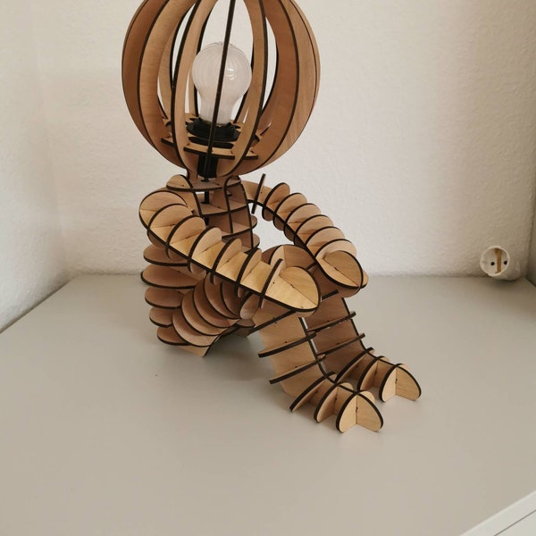 Sitting Human Figure Lamp Shade: Laser Cut Files DXF, SVG - Etsy
