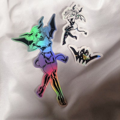 Vinyl Holographic Succubus Sticker - Etsy