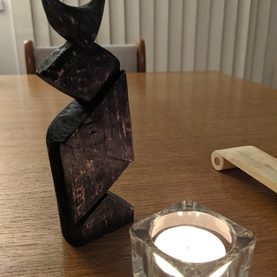 Druid/ God Lugh Statue/ Wooden Figure of Celtic God/ Altar - Etsy