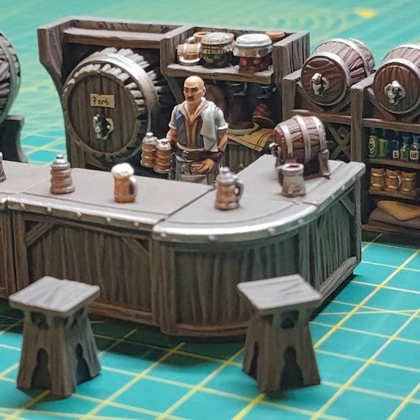 Vintage Office - 3D Printed Tabletop Furnishing Props, and Terrain for ...