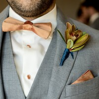 Copper Pocket Square, Raw Silk Pocket Squares, Copper Wedding, Groom ...