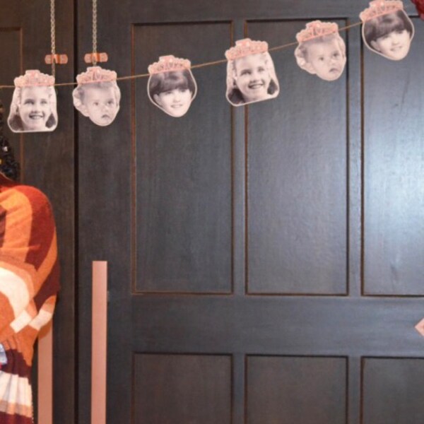 Custom Face Photo Banner, Personalized Birthday Banner, Customized ...