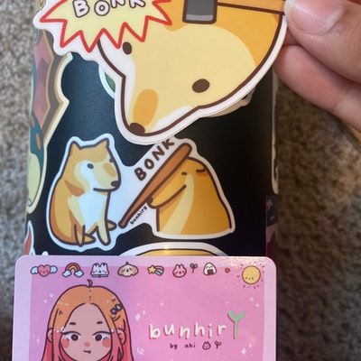 BONK Dog Meme Stickers - Etsy