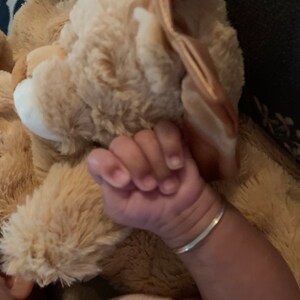 Petite Sterling Silver Baby Cuff for Newborns - Etsy