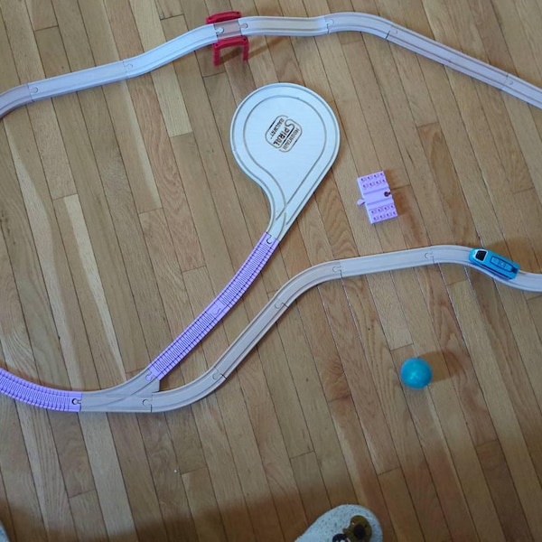 Wooden Train Track Low Bridge Brio/plative/ikea - Etsy