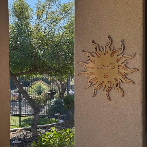 Sun in Splendor Metal Wall Art: Southwest Decor - Etsy