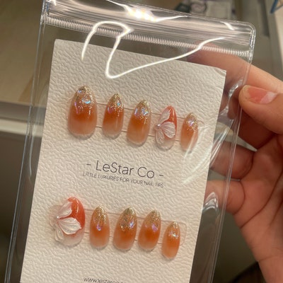 Reusable Galactic Gleam Premium Press on Nails Gel Fake Nails Cute Fun ...