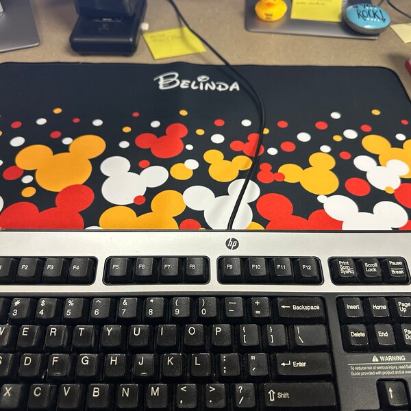 Mickey Mouse Desk Mat, Disney Office Decor, Disney Mouse Pad, Disney ...