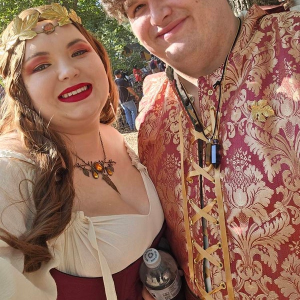 DDNJ Choose Colors 3 Tier Petal Hem Skirt Renaissance Fae Pirate Fairy ...