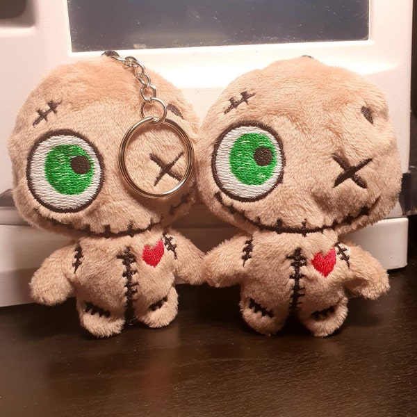 Monster Voo Doo Doll Stuffie Snap Tab, 4x4 Halloween ITH Embroidery ...