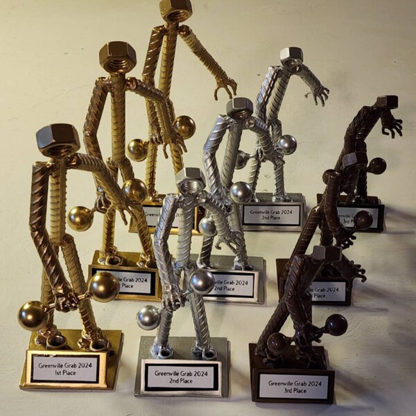 Welded Teamwork Sculpture, Handmade Metal Art - Etsy