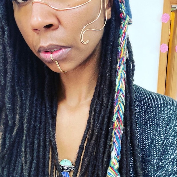 Wavy Wire Ear Cuff – Face Mask, Tribal Festival Jewelry - Etsy