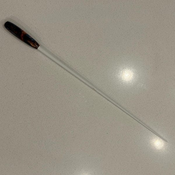 Personalized Music Conductor Baton: Olivewood With Lacewood Shaft Plus ...