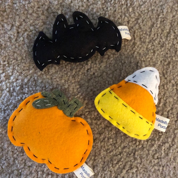 Candy Corn Cat Toy | Organic Catnip | Wool-blend Felt - Etsy