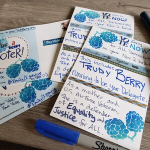 Bee A Voter Rubber Stamp for Postcards to Voters and GOTV | Etsy