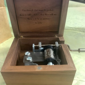 Personalized Music Box Small Vintage Wooden Music Box - Etsy