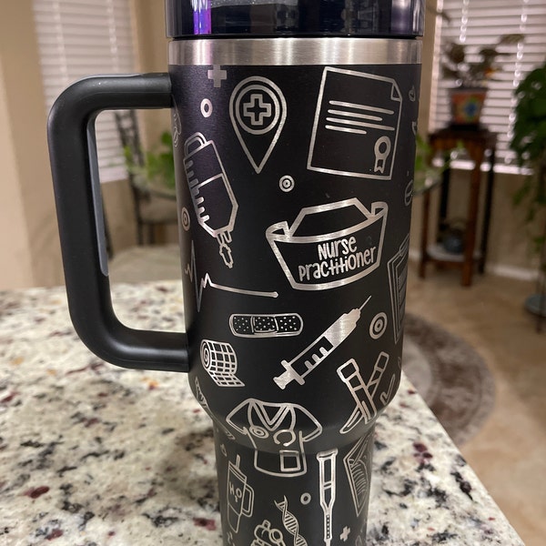 2.0 Quencher Tumbler | | Nurse | Laser Engraved | 40oz | - Etsy