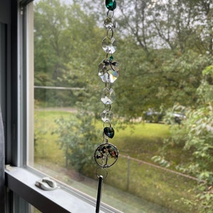 Iron Peace Sign Crystal Wind Chime Sun Catcher - Etsy