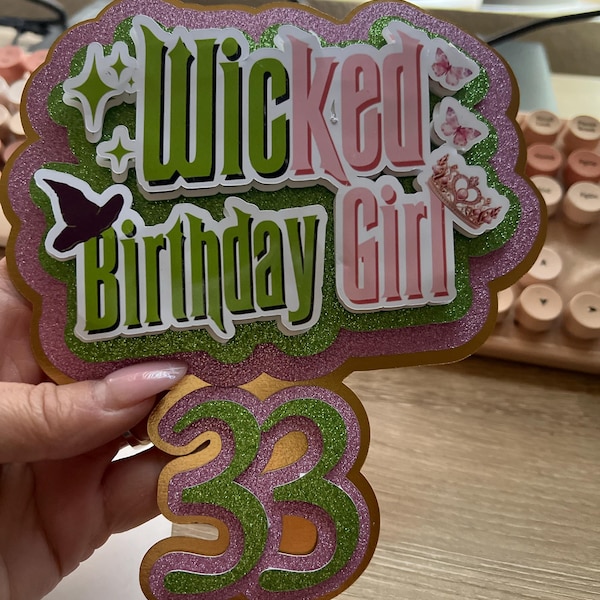 Wicked Birthday Party Png, Pink and Green Party, Wicked Clip Art, Bday ...