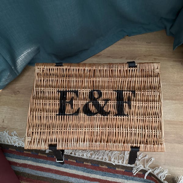 Branded Wicker Hamper With Logo, Personalised Bespoke Corporate PR Gift ...