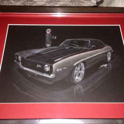 Car Drawing Commission Custom Sketch, Custom Car Artwork Drawing From ...