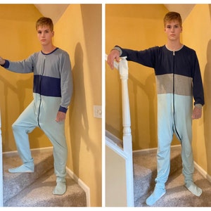 Open Foot Goth Emo Locking Pajama in Purple/green/black - Etsy Canada