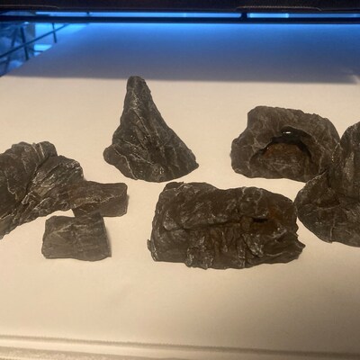 3DEGOS Stone Boulder Rocks Set7pcs Dnd Miniature Terrain for Dungeons ...