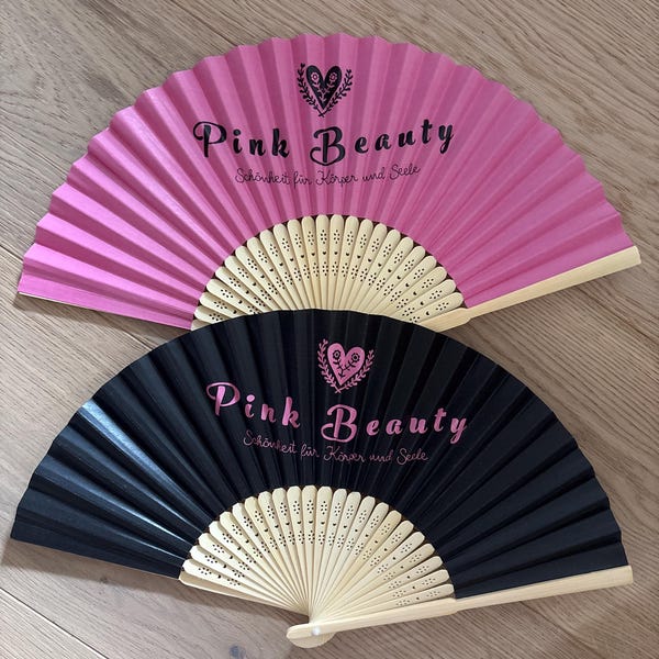 Personalized Wedding Hand Fans Custom Wooden Folding Handheld Fans ...