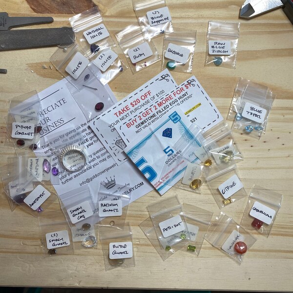 Premium Loose Mixed Gemstone Boxed 20+ Carat Parcel Lot~buy 2 GET 1 ...