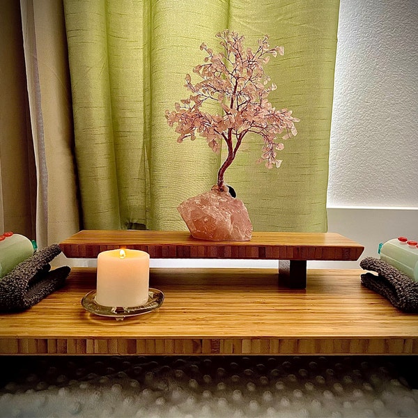 Floor Altar and Riser. Beautifully Handcrafted Bamboo Top With Walnut ...