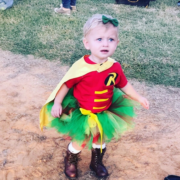 Robin Tutu, Baby Tutu, Toddler Tutu, Batman and Robin Costume, Birthday ...
