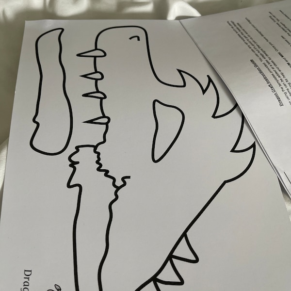 Paper Dragon Puppet Builder Kit. Tiktokdragon as Seen on Tiktok Paper ...