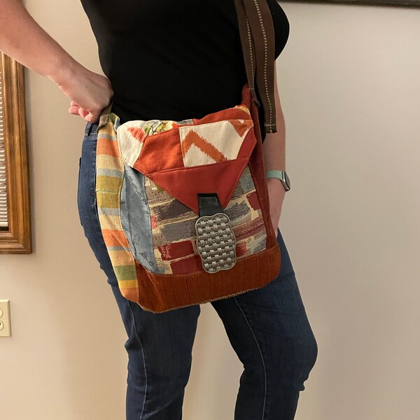 Upcycled Tote, Upcycled Purse, Upcycled Bag, Bohemian Purse, Crossbody ...