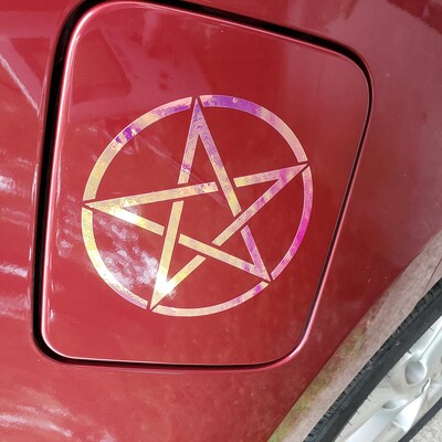 Pentagram Decal Goth Car Decor Spooky Bitch Goth Car Goth Girl Decal ...