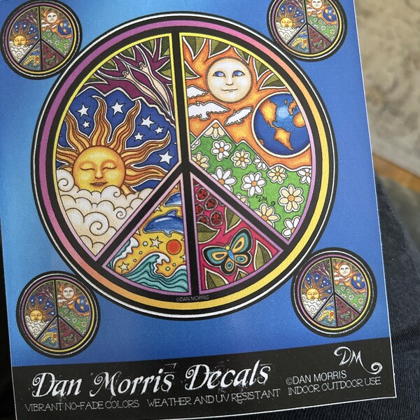 Dan Morris Peace Sign Decal by Dan Morris, Perfect for Any Indoor ...