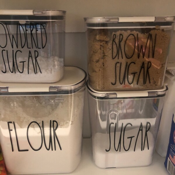 Custom Rae Dunn Inspired Vinyl 3" Decals-canister Labels-farmhouse ...