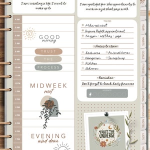 Undated Dark Mode Boho Goodnotes Digital Planner, iPad Planner ...