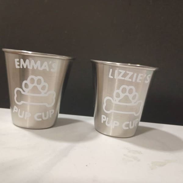 Custom Personalized Pup Cup Unique Dog Gift With Custom Name Reusable ...