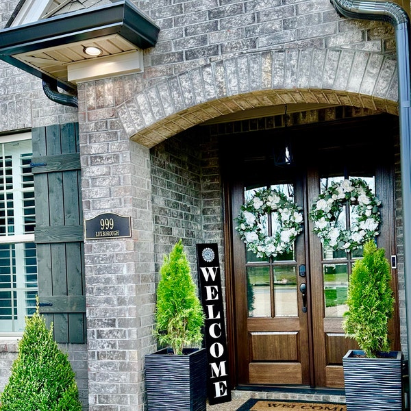 Metal Address Plaque. Personalized Cast the Rolling Arch Plaque ...