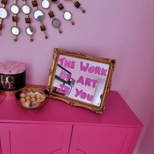 The Work of Art is You Wall Art. - Etsy