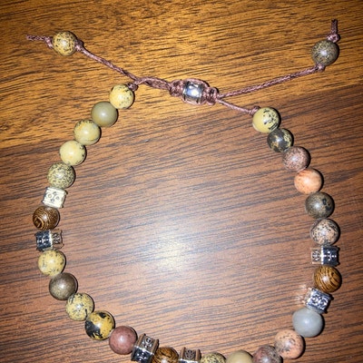 Tibetan Coconut Shell Bead Bracelet. Stunning Coconut Shell Beaded Men ...